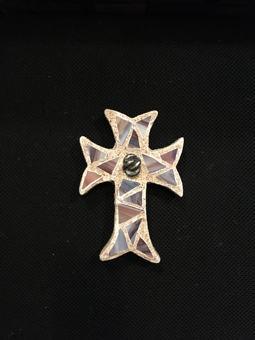 Mosaic Beach CROSS Made of Natural Crushed Sea Shells and Sand ...