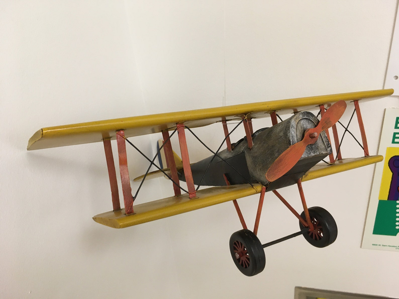 Vintage Curtis JN-7H Jenny Barnstormer Biplane Metal Model Measures 15 ...