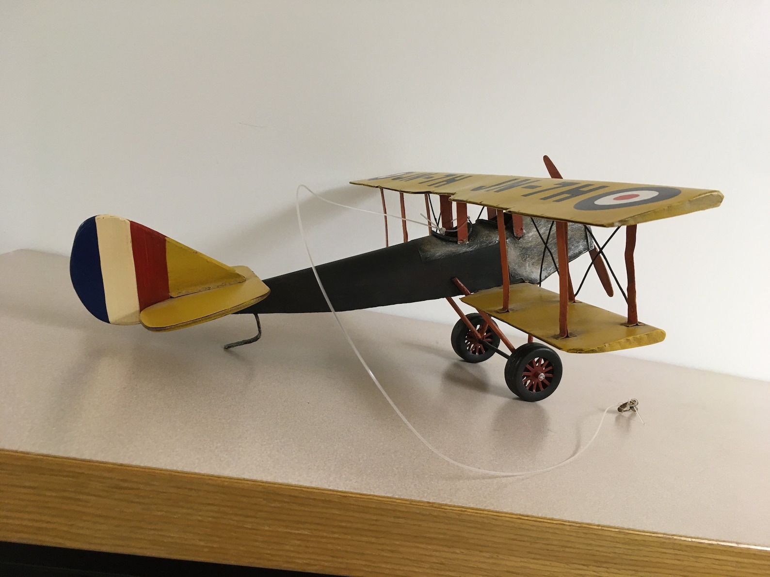 Vintage Curtis JN-7H Jenny Barnstormer Biplane Metal Model Measures 15 ...