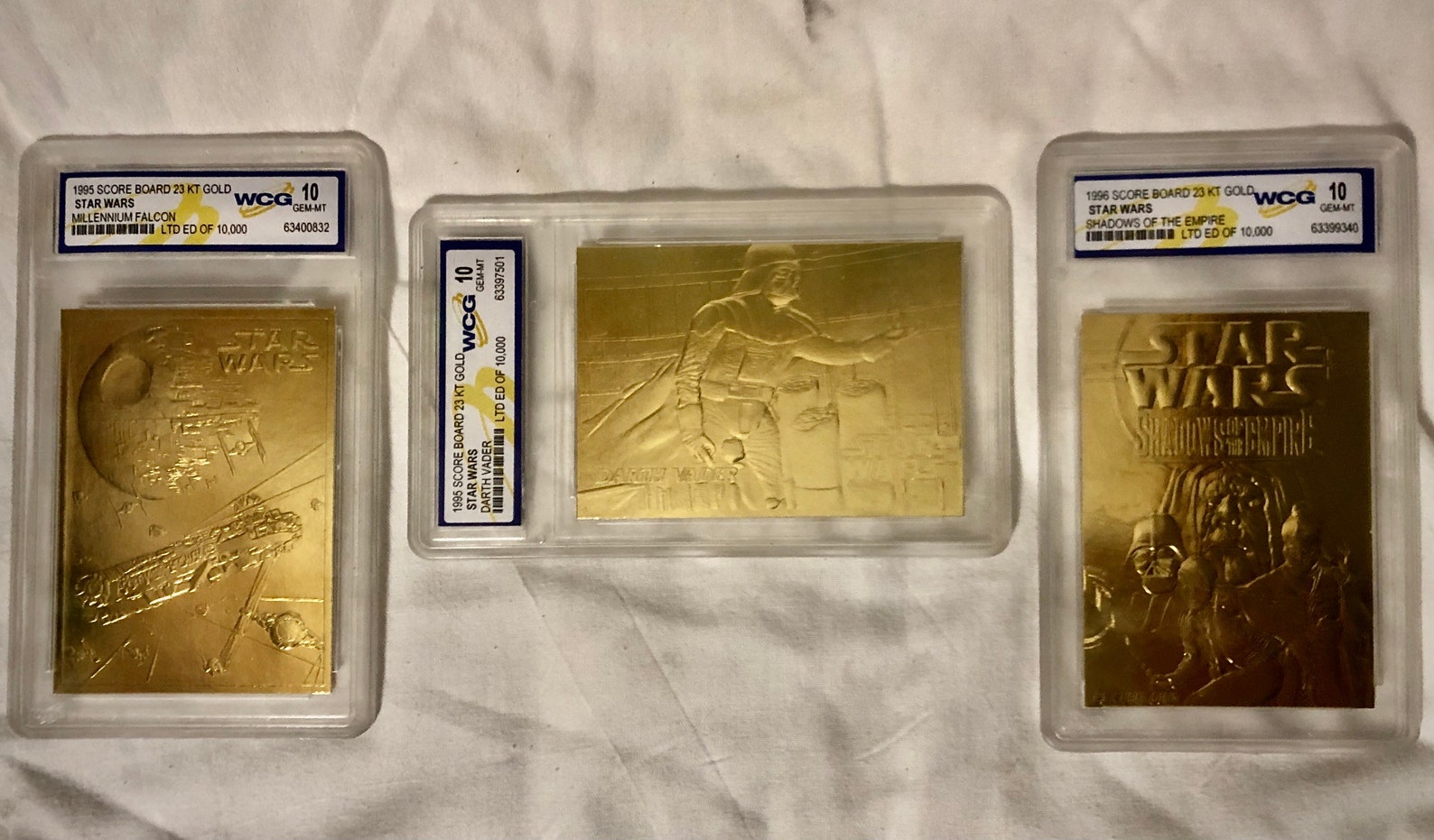 Star Wars 23KT Gold-Plated Collectible Cards. | Etsy