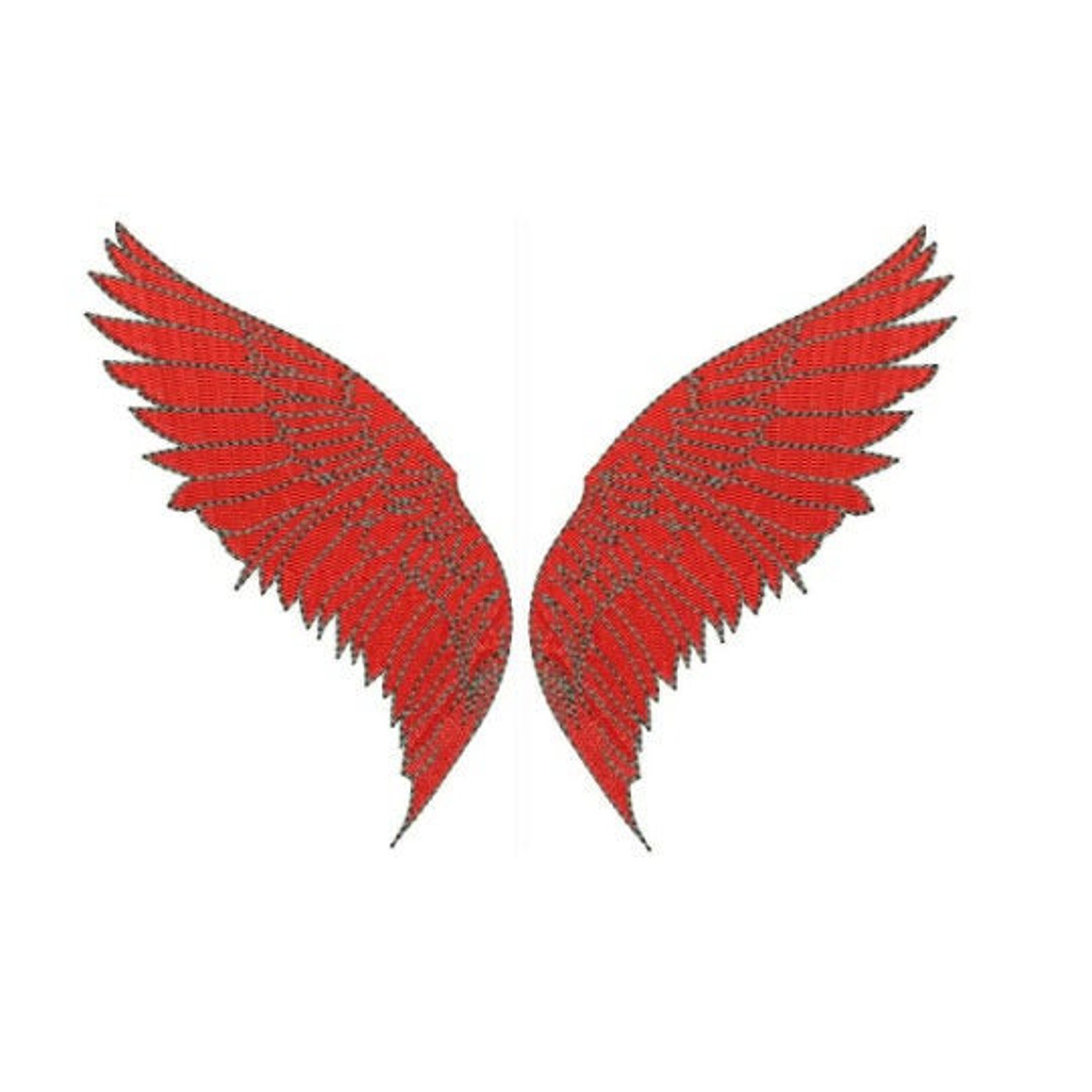 Angel Wings Embroidery Design Applique Filled Stitch - Etsy