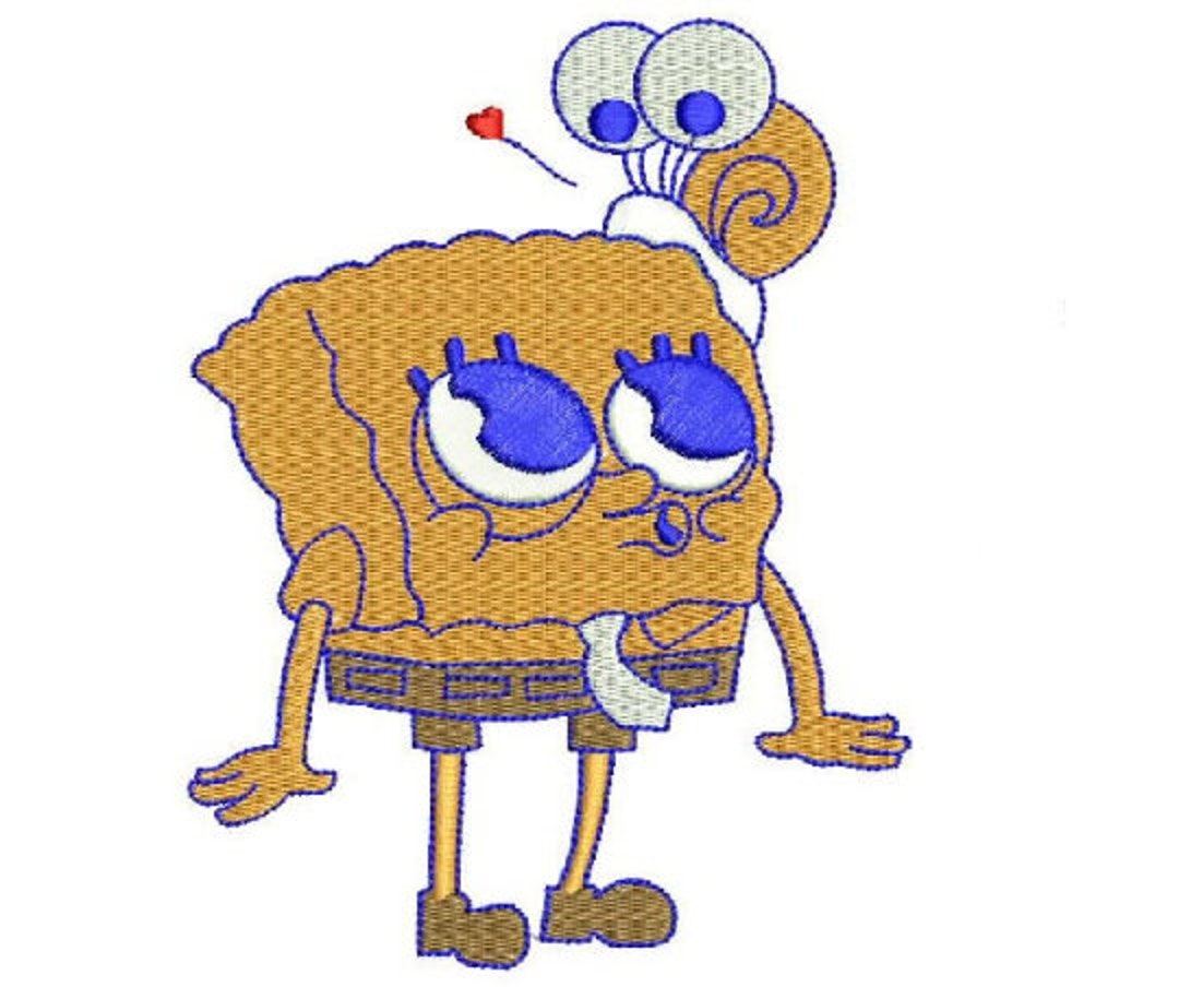 Spongebob Squarepants Embroidery Designs Téléchargement instantané ...