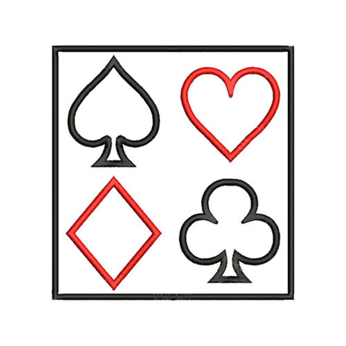 Spade Heart Diamond Club Poker Playing Cards Symbols | Etsy