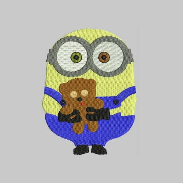 Minion Embroidery Design - Etsy