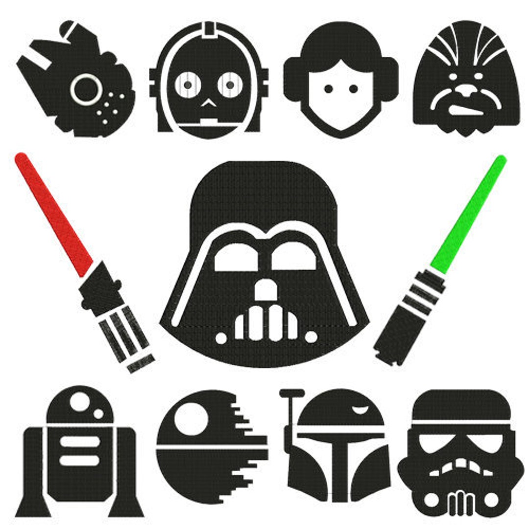 STARS WARS Machine Embroidery Designs Instant Download Embroidery ...