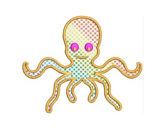 Octopus Machine Embroidery Design - Etsy