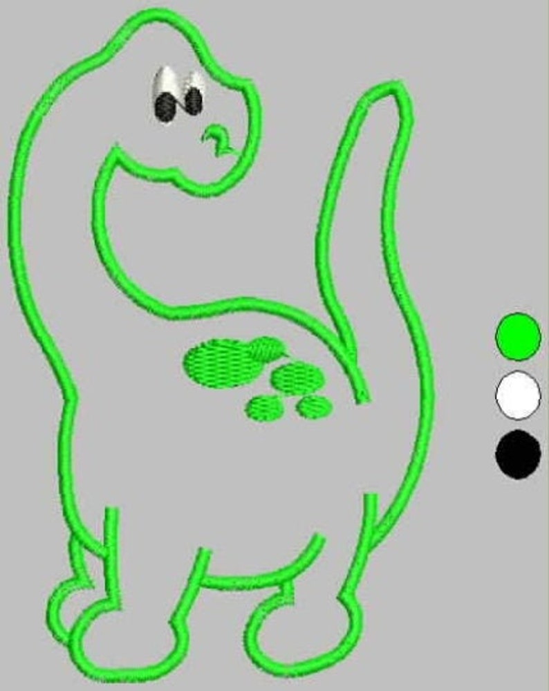 Baby Dinosaur Machine Embroidery Design Instant Download - Etsy