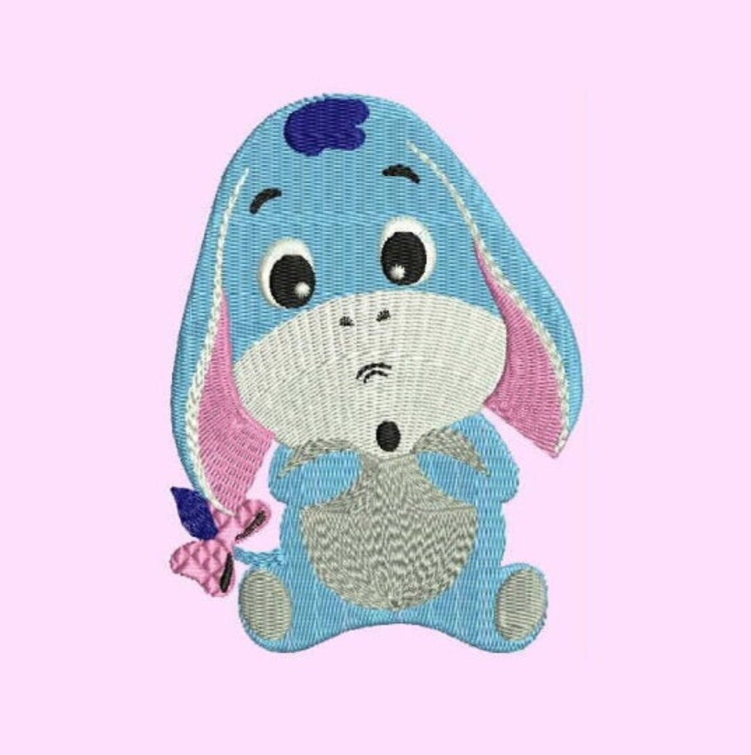 Cute Baby Eeyore Embroidery Designs Cartoon Instant Download Filled ...