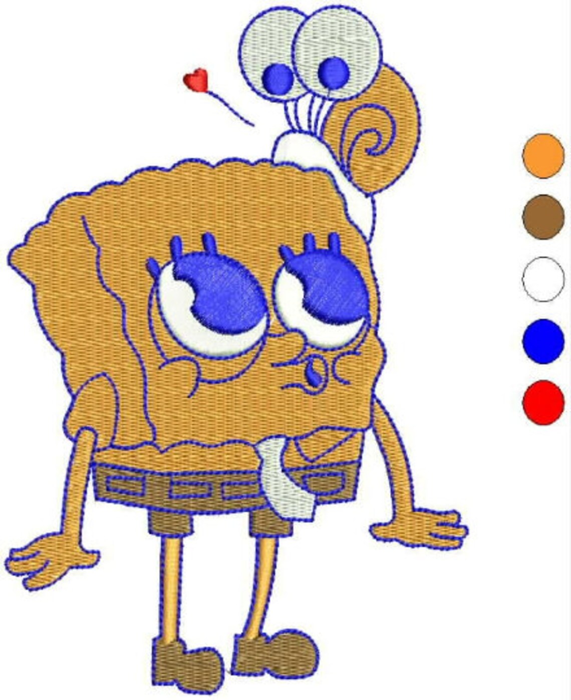 Spongebob Squarepants Embroidery Designs Téléchargement | Etsy