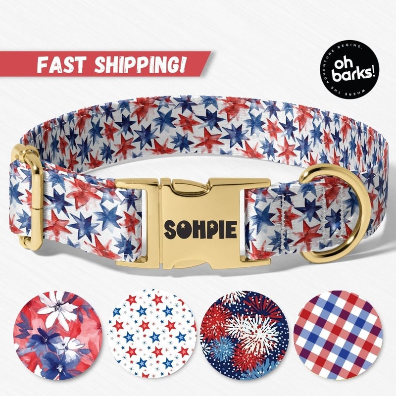Patriotic Dog Collar - Etsy