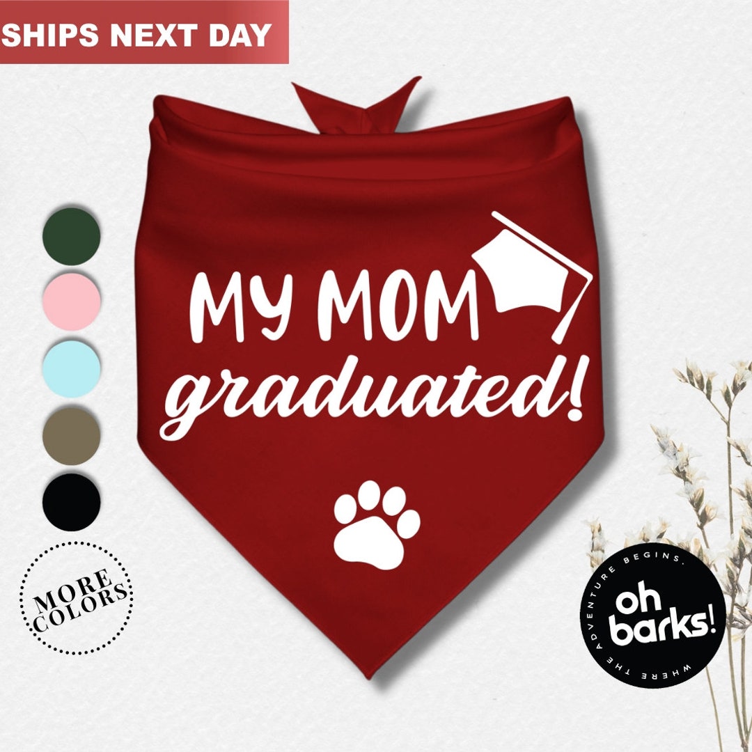 Personalized Dog Bandana • Graduation Dog Bandana • Graduation Gift ...