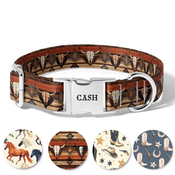 Horse Dog Collar - Etsy