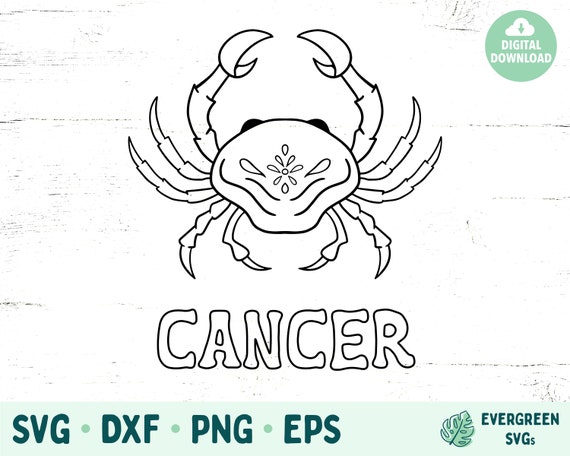 Cancer SVG Zodiac SVG Zodiac Sign SVG Mystical Svg Eps Png - Etsy New ...