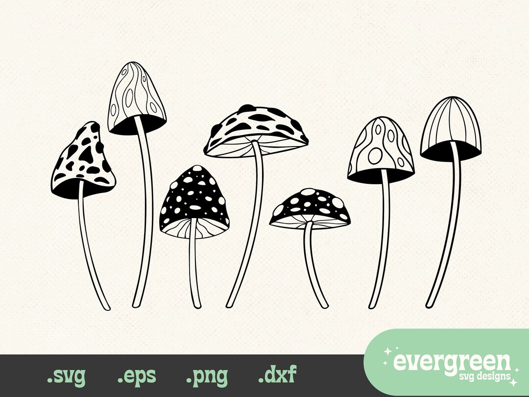 Mushroom SVG, Magic Mushroom SVG, Magic Mushroom Bundle Svg Designs ...