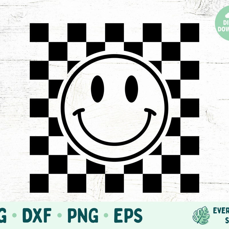 Smiley Face Svg - Etsy