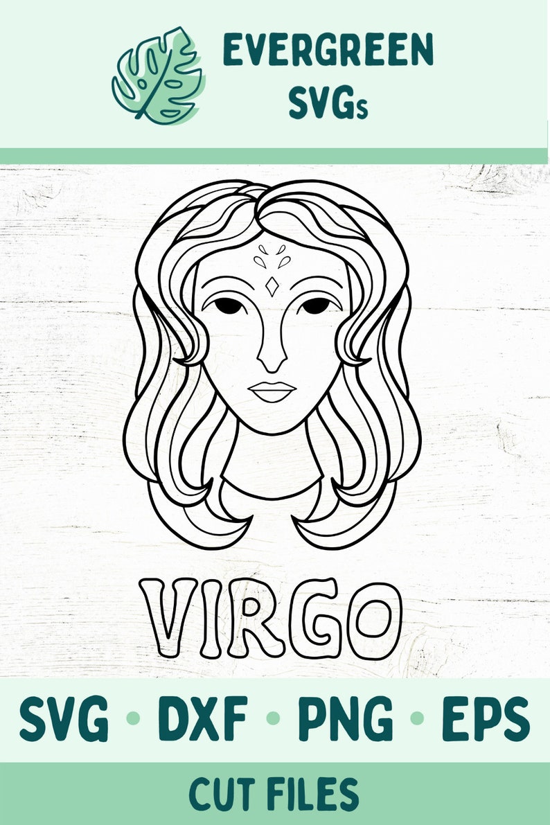 Virgo SVG Zodiac SVG Zodiac Sign SVG Mystical Svg Eps Png - Etsy