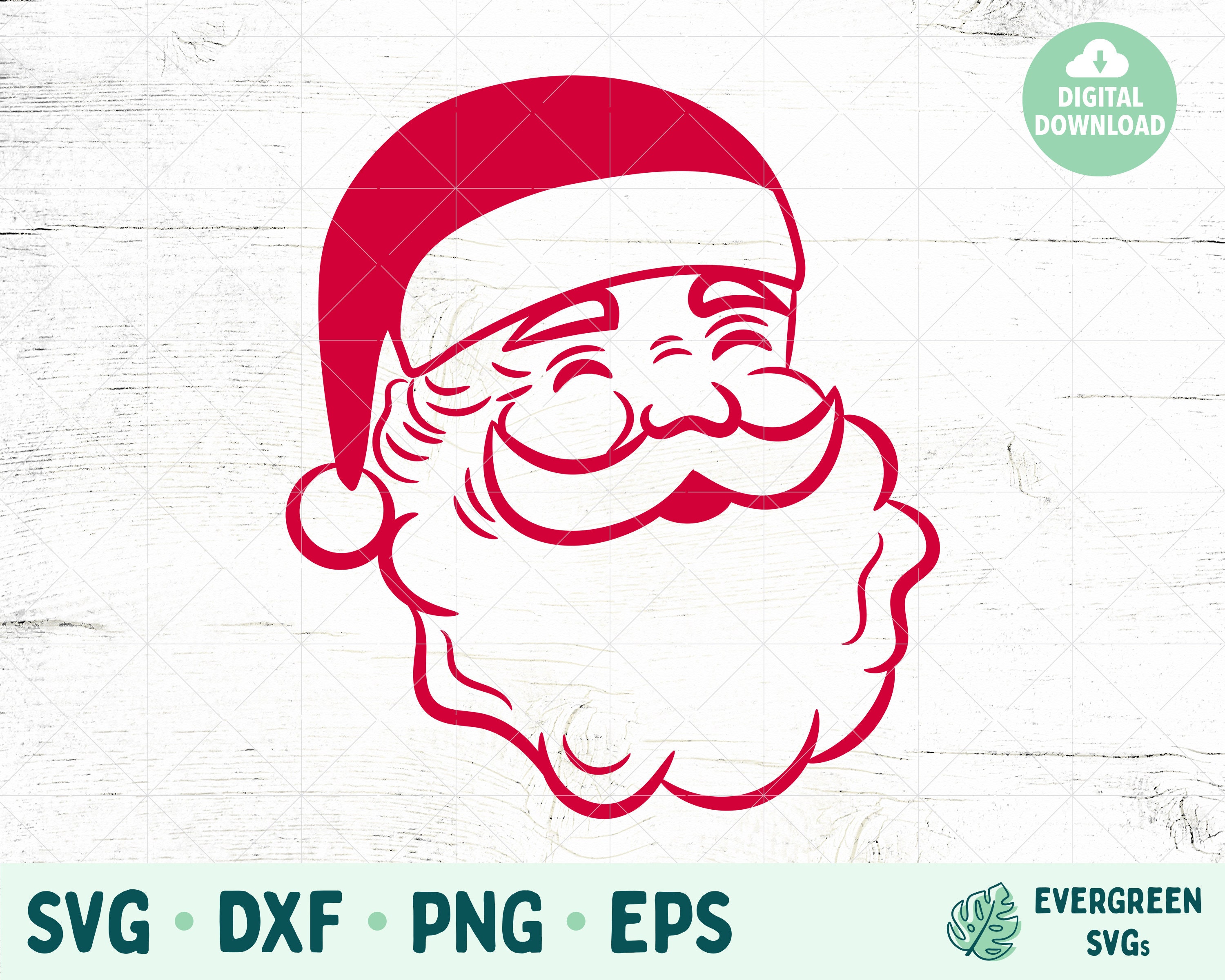 Vintage Santa SVG Santa Claus SVG Christmas SVG Santa Claus | Etsy