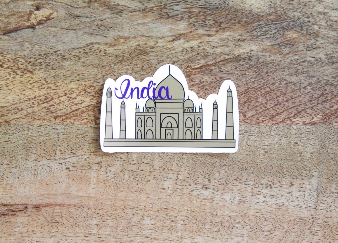 India Landmark Sticker - Etsy