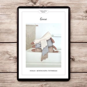 Goose Sewing Pattern, Memory Animal Easy Sewing Pattern, Fabric Bird ...