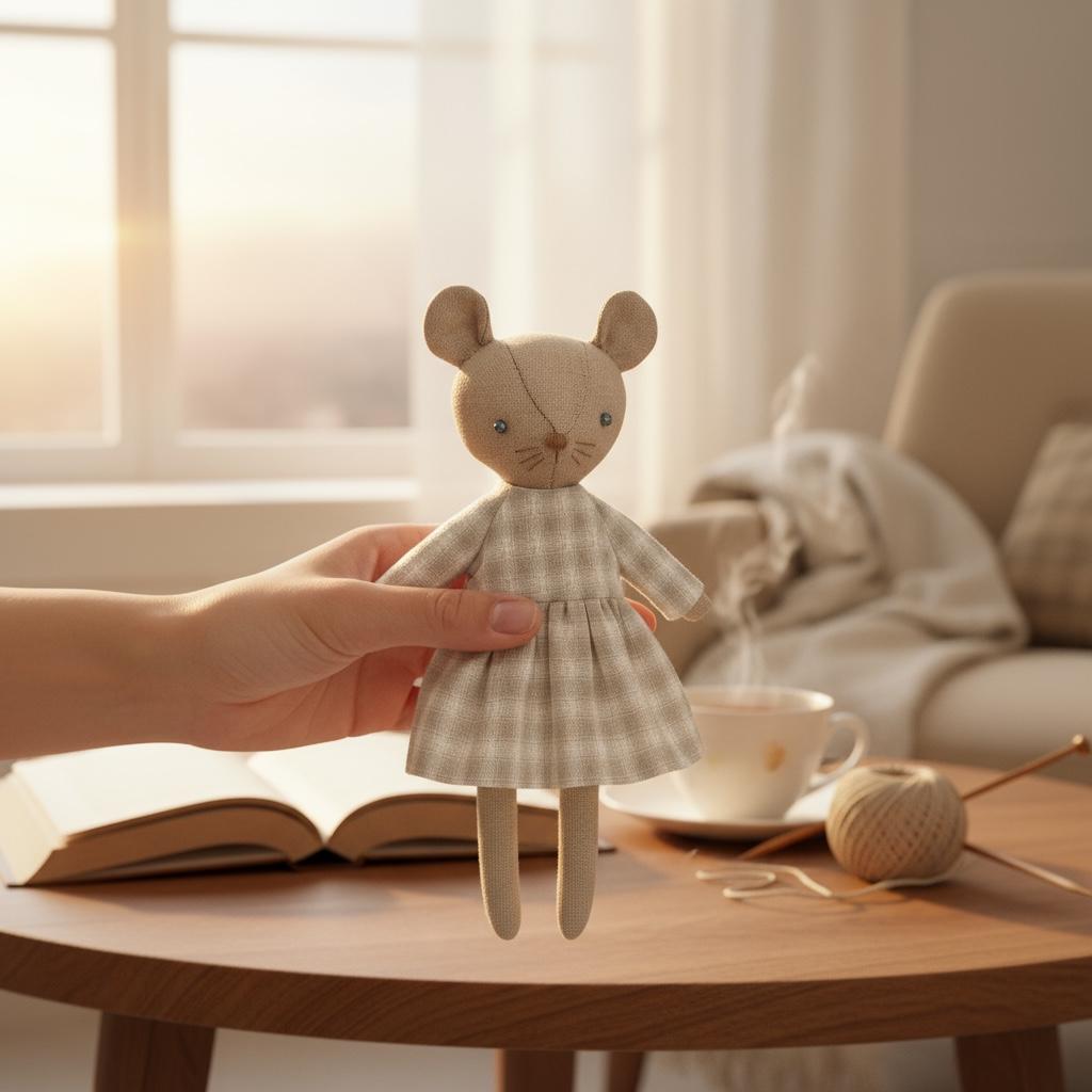 Mouse Sewing Pattern – Small Linen Mouse Pattern, Mini Mouse Sewing ...