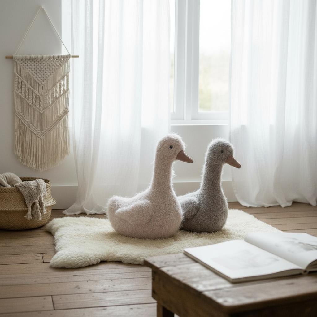 Goose Sewing Pattern: Stuffed Animal Goose Pattern, Small Soft Toy ...