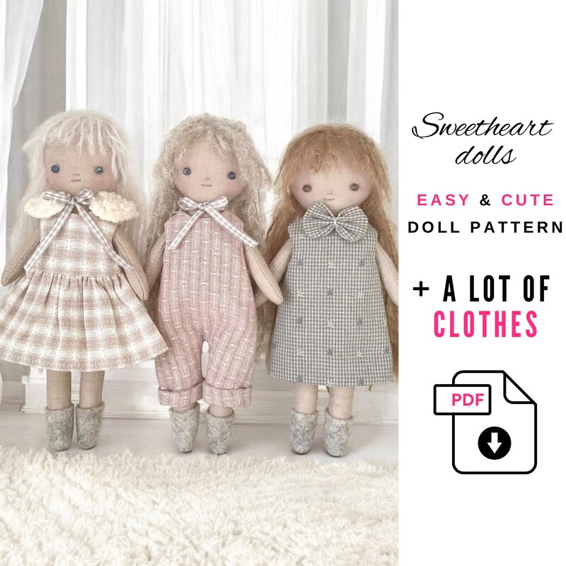 Cloth Doll Pattern - Etsy