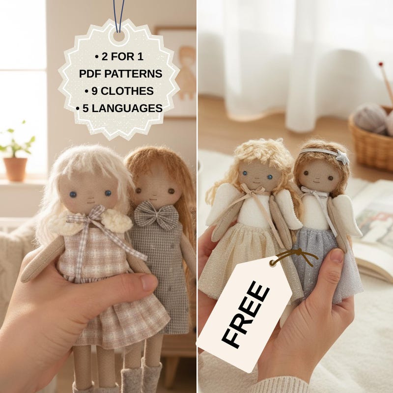 Fabric Paper Dolls Pattern - Etsy