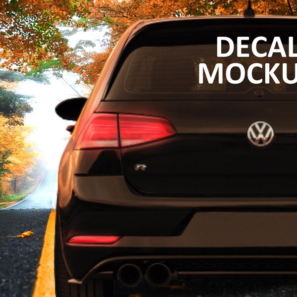 Car Decal Mockup - Etsy