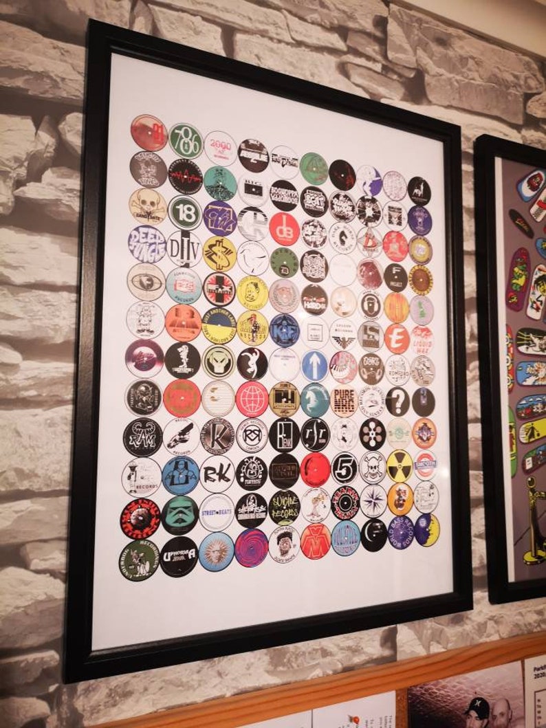 Old Skool Rave Labels A3 Poster - Etsy UK