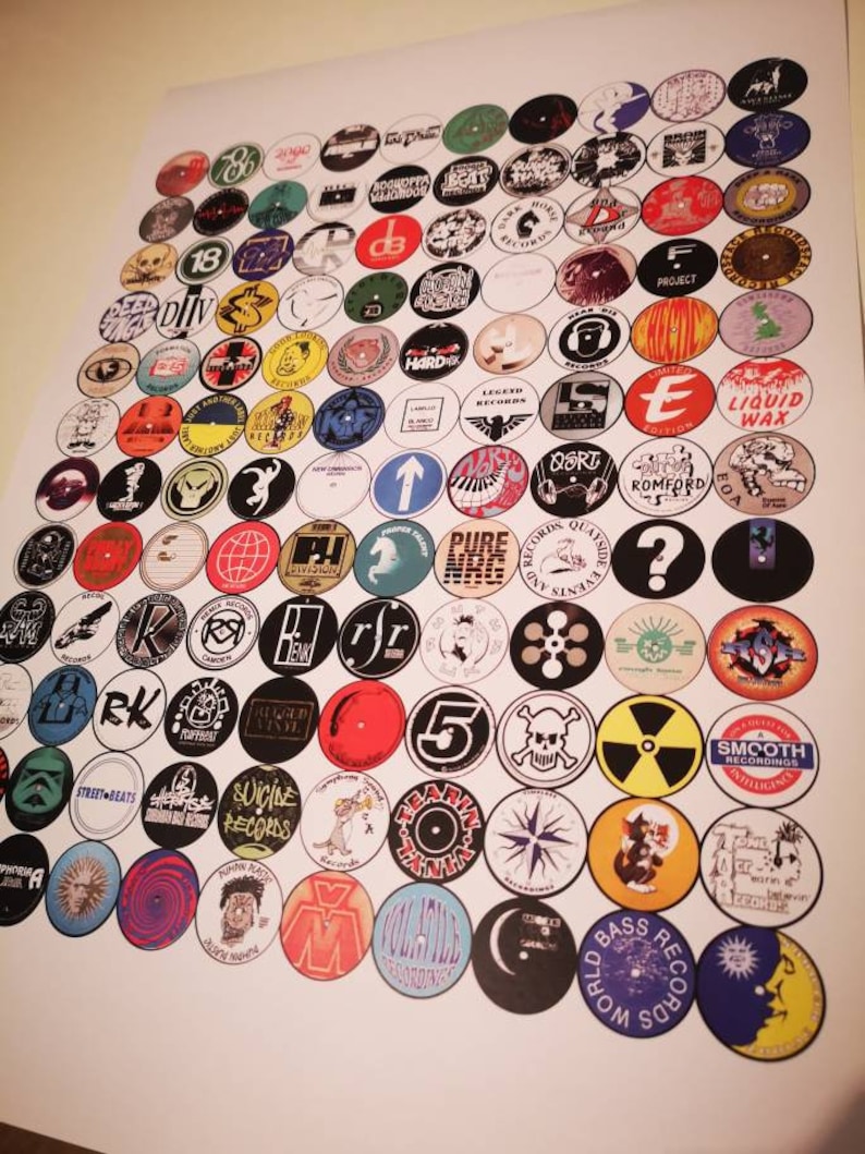 Old Skool Rave Labels A3 Poster - Etsy UK