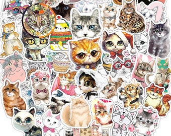 Kitten Stickers - Etsy