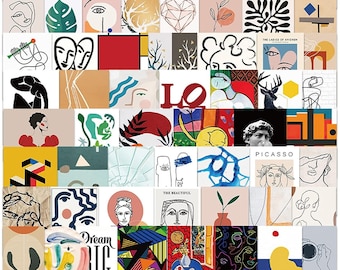 Abstract Art Stickers | Etsy