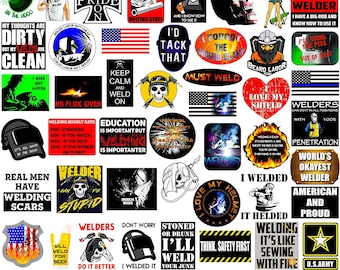 WELDER Hard Hat Stickers 30 total HardHat Sticker and | Etsy