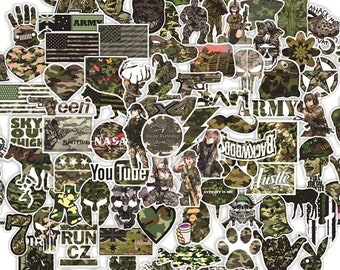 Camo Sticker - Etsy