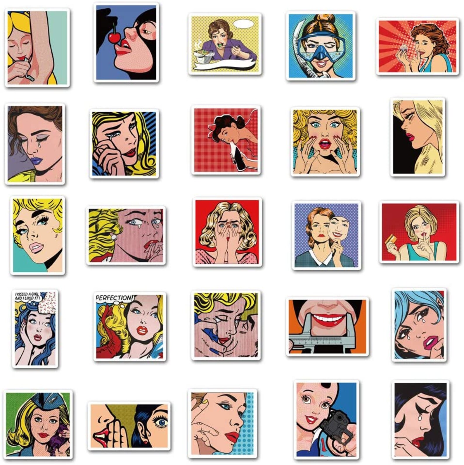 COMIC STYLE Sticker Packs Vintage Stickers Classic Stickers - Etsy