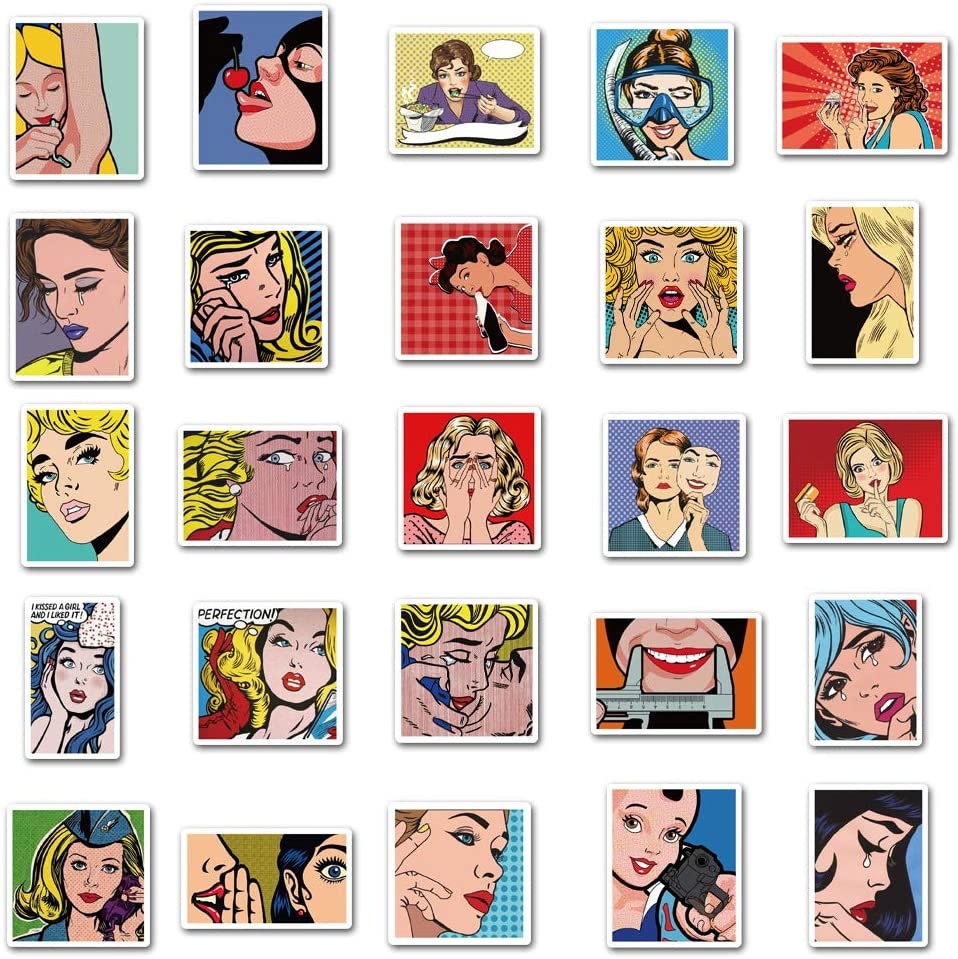 COMIC STYLE Sticker Packs Vintage Stickers Classic Stickers - Etsy