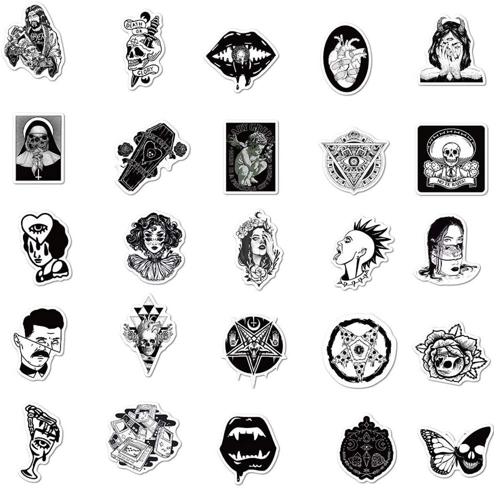 WICKED EVIL Sticker Packs Wicked Stickers Dark World | Etsy