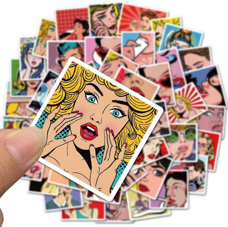COMIC STYLE Sticker Packs Vintage Stickers Classic Stickers - Etsy