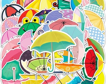 Umbrella Stickers | Etsy