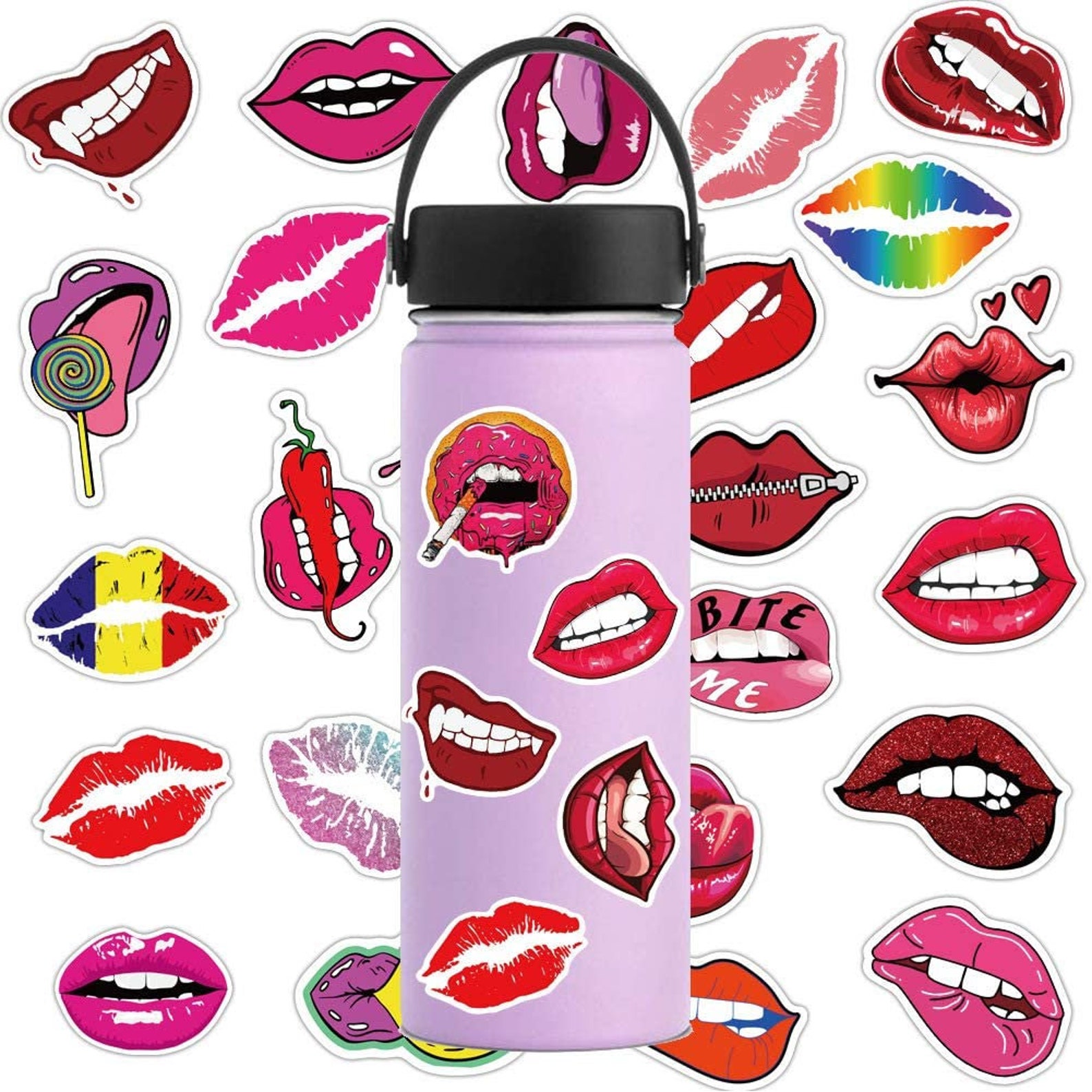 LIPS Sticker Packs Makeup Stickers Sexy Stickers - Etsy