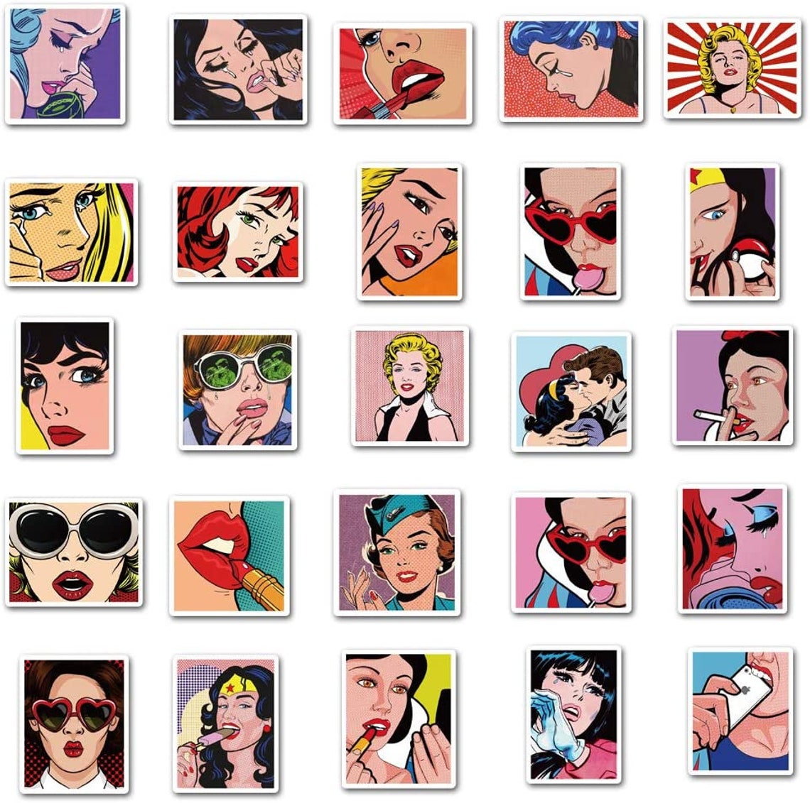 COMIC STYLE Sticker Packs Vintage Stickers Classic Stickers - Etsy
