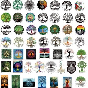 TREE OF LIFE Stickers Family Tree Stickers Life Tree - Etsy