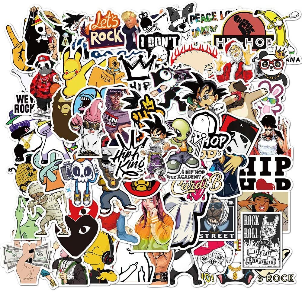Hip Hop Style Sticker Packs Pop Culture Stickers Stylish | Etsy