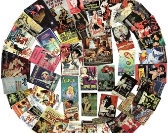 Retro Movie Stickers - Etsy