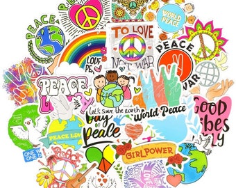 Peace on Earth Stickers - Etsy