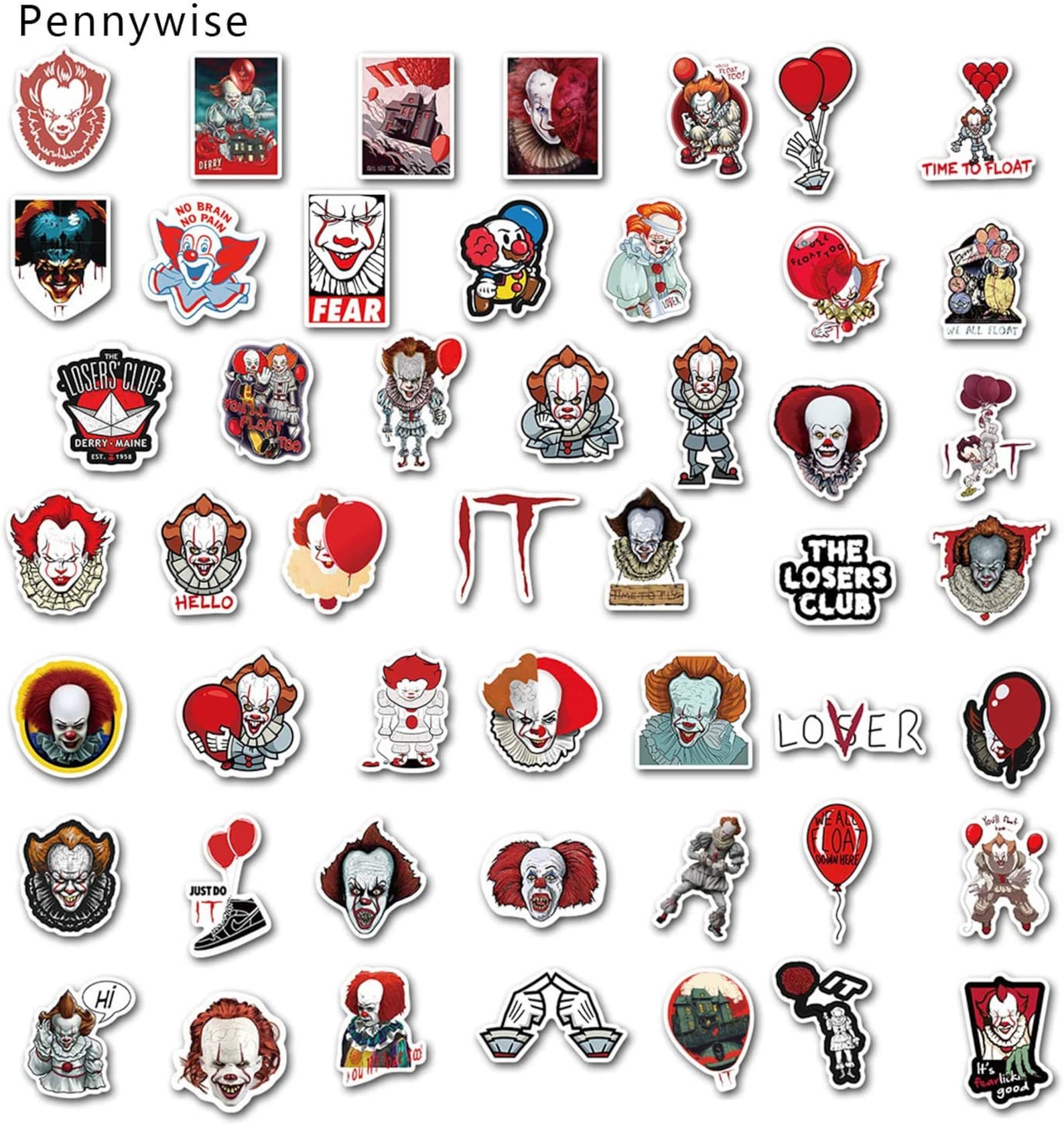 Horror Movie Sticker Packs Scary Stickers Thriller Movie | Etsy