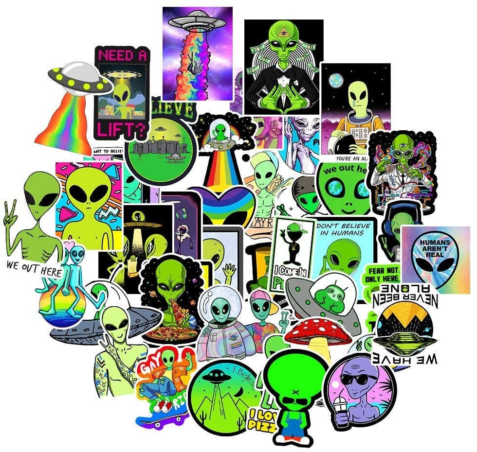 Alien Sticker Pack Card Making & Stationery Papercraft etna.com.pe