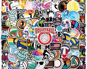 Volleyball Stickers - Etsy