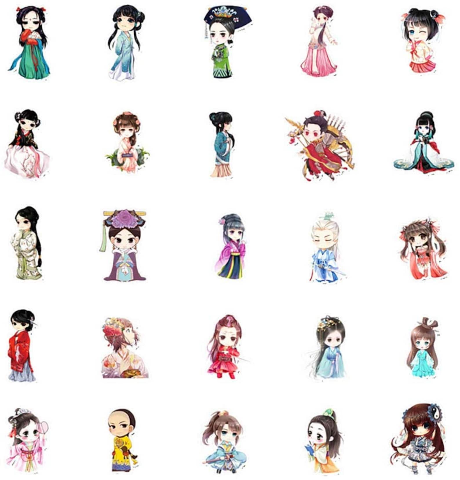 Paquetes chinos de pegatinas de dibujos animados pegatinas de | Etsy