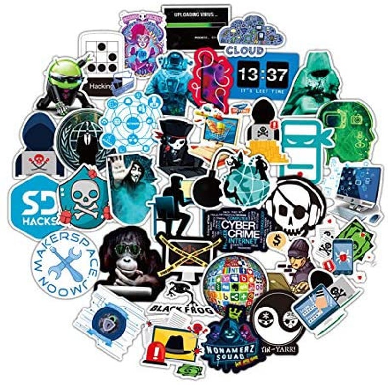 Tech Hacker Sticker Packs Computer Stickers Vinyl Stickers | Etsy
